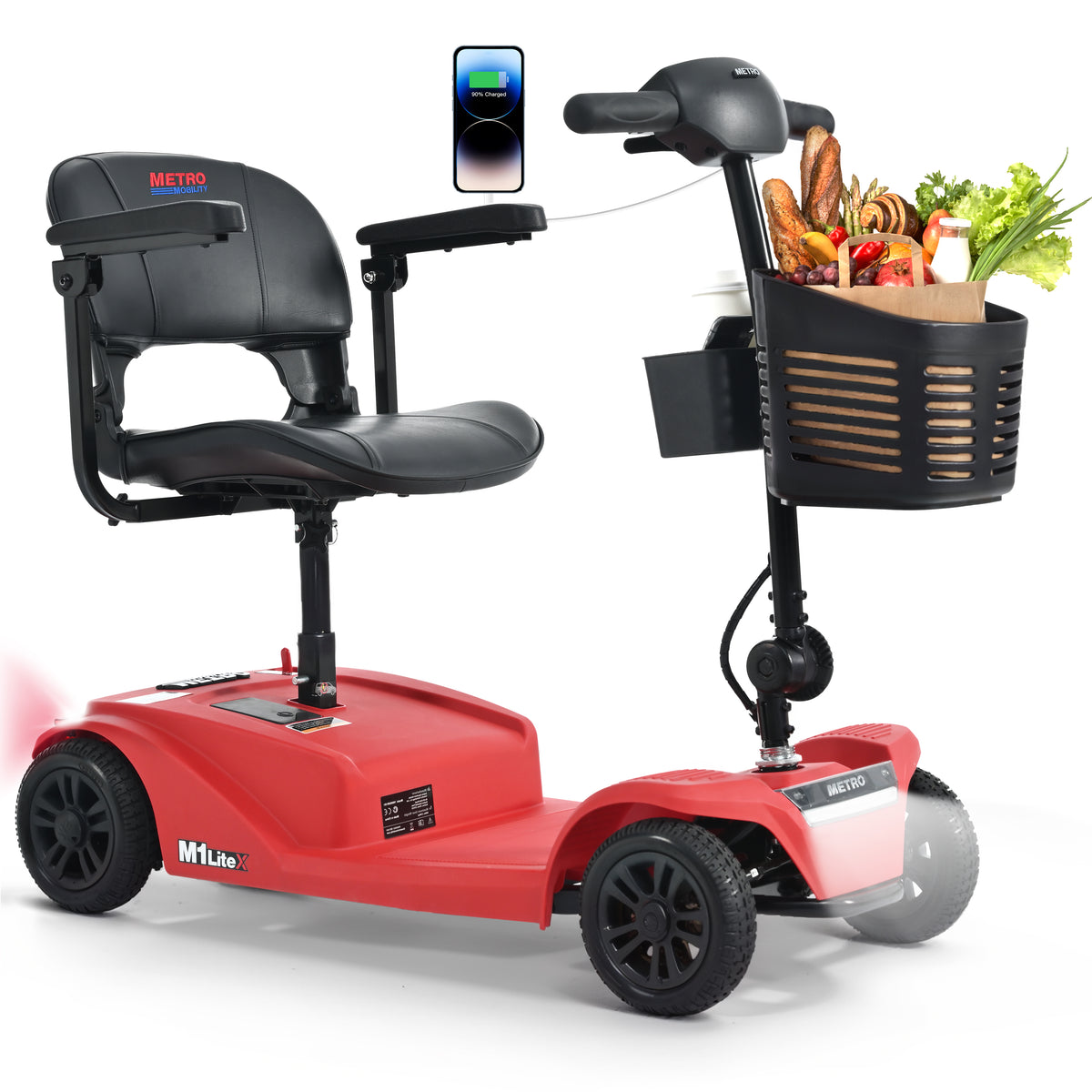 METRO MOBILITY M1 LiteX 8" 4 Wheel Travel Scooters 250W Motor 24V 12Ah – Gleeride