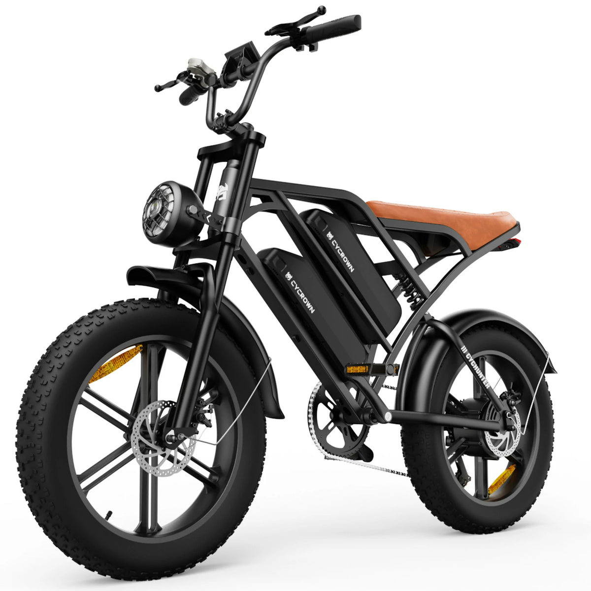 CYCROWN Hunter 20" Off Road Electric Bike 750W Motor 48V 26Ah Dual Bat ...