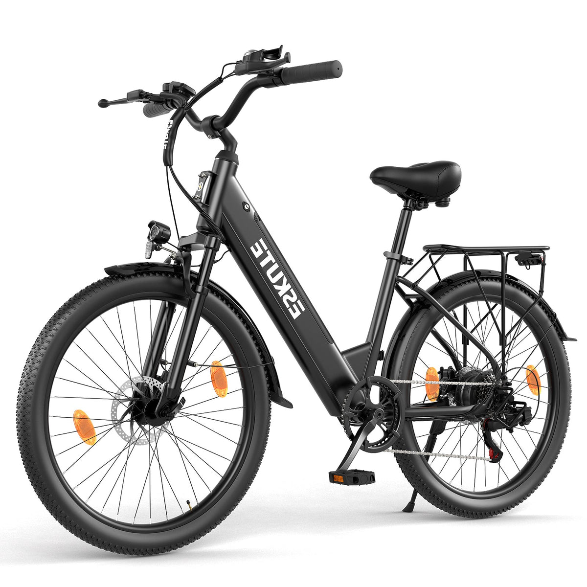 ESKUTE C100 Plus 26" Commuter Electric Bike 250W Motor 36V 13Ah Batter ...