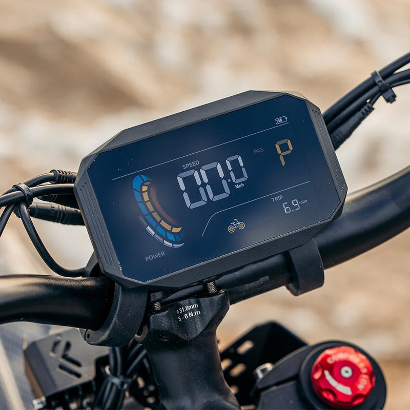 HAPPYRUN Tank G300 Pro Fat Tire Electric Bikes 6500W Peak Motor 72V 30 ...