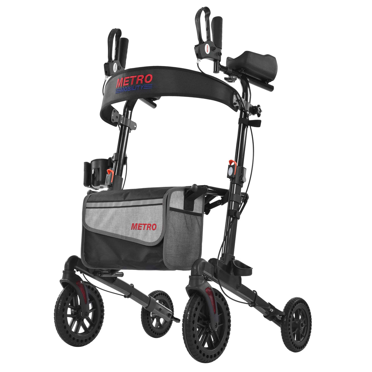 METRO MOBILITY M905BU 4-Wheel Rollator Walker with Seat & Basket – Gleeride