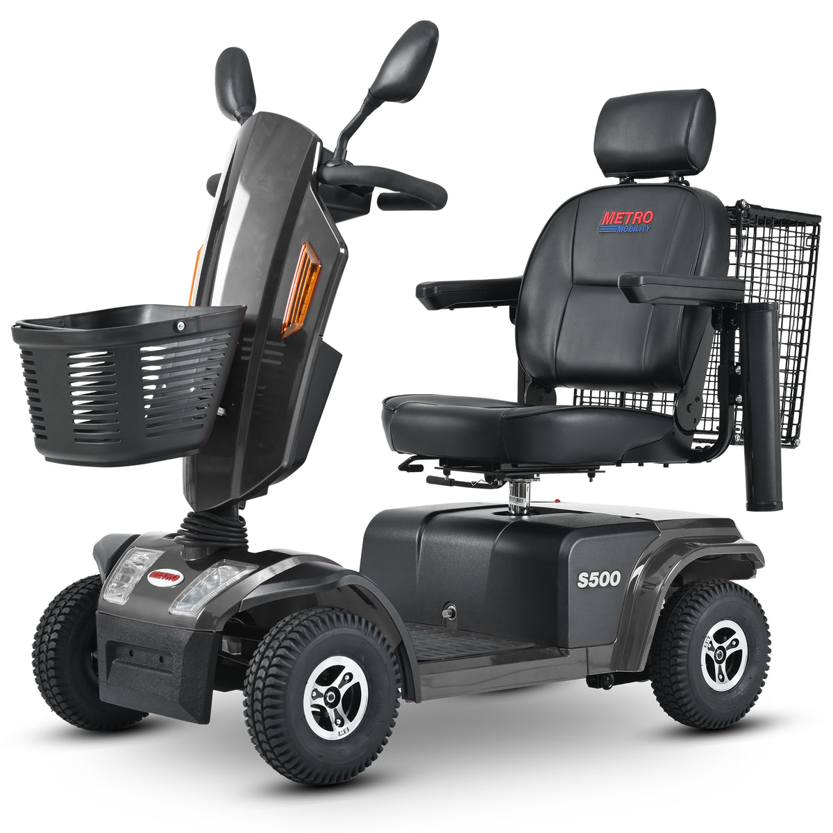 METRO MOBILITY S500 10" 4 Wheel Heavy Duty Scooters 500W Motor 24V 52A ...